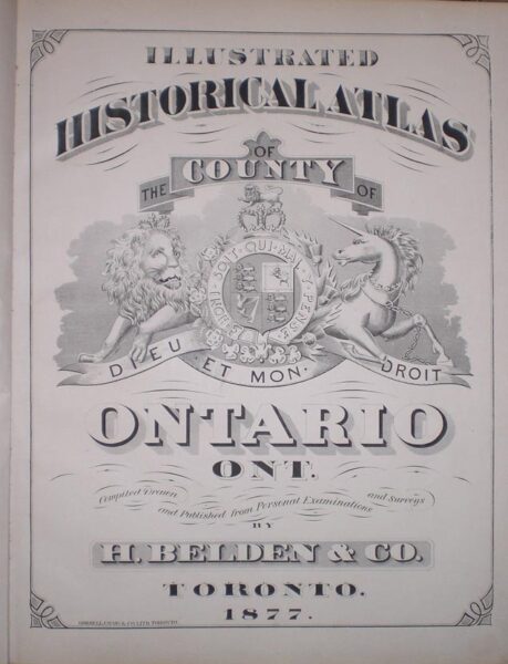 Illustrated Historical Atlas of the County of Ontario, Ont – Webster's ...